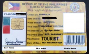 Alien Certificate of Registration – Philippines Information